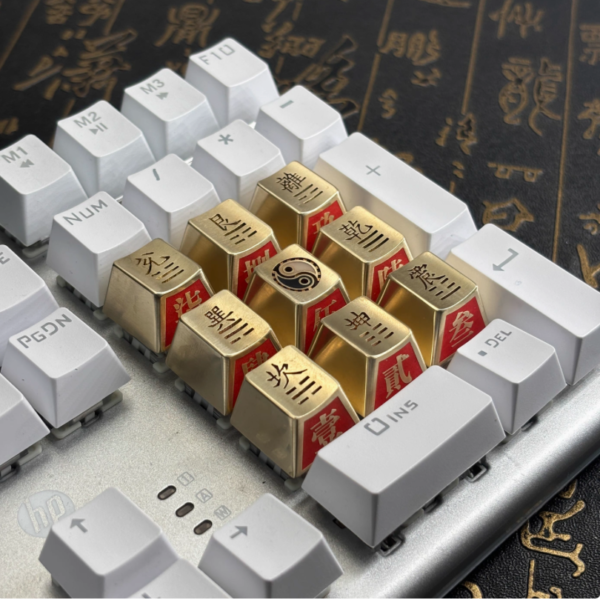 Crafted Elegance Premium Pure Silver Keycaps for the Discerning Typist